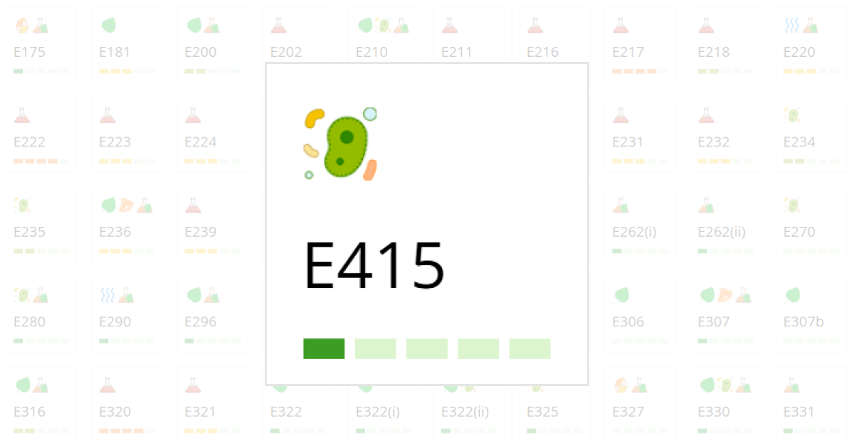 E415 – Xanthan gum | proE.info