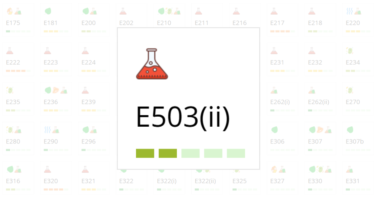 E503(ii) – Ammonium hydrogen carbonate | proE.info